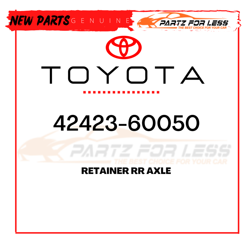 42423-60050 TOYOTA GENUINE RETAINER RR AXLE OEM | eBay