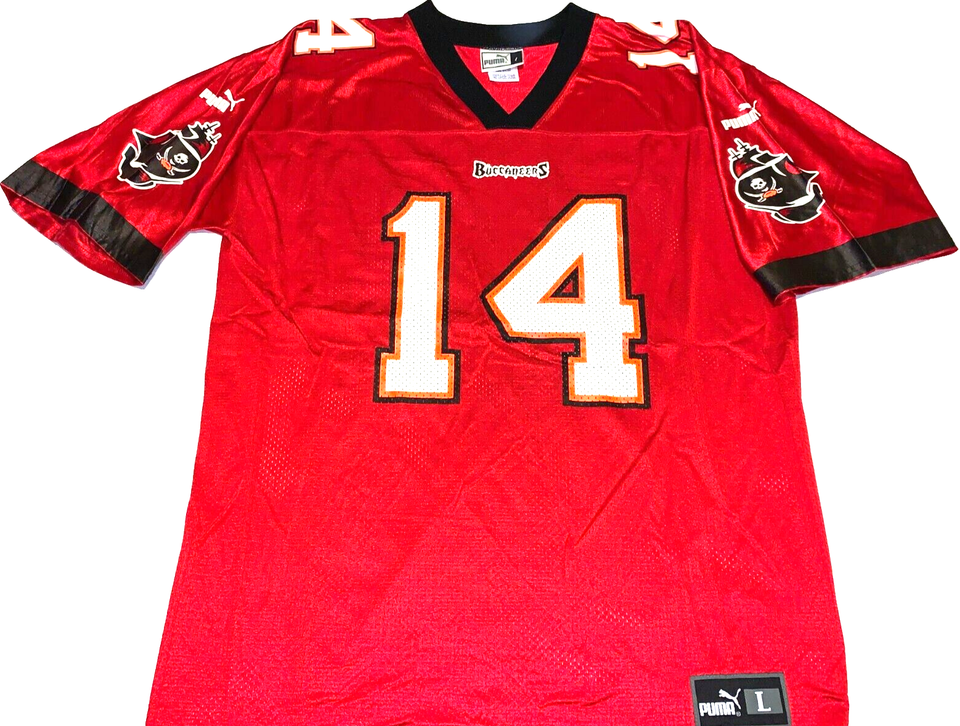 Rare! 2001 Brad Johnson Tampa Bay Buccaneers Puma NFL Football Jersey ...