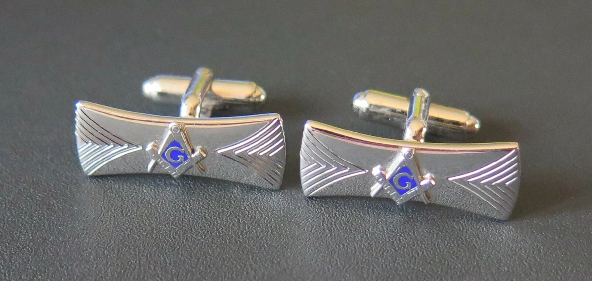 Masonic Lodges Sterling Silver Masonic Cufflinks 🏧 Sterling Silver ...