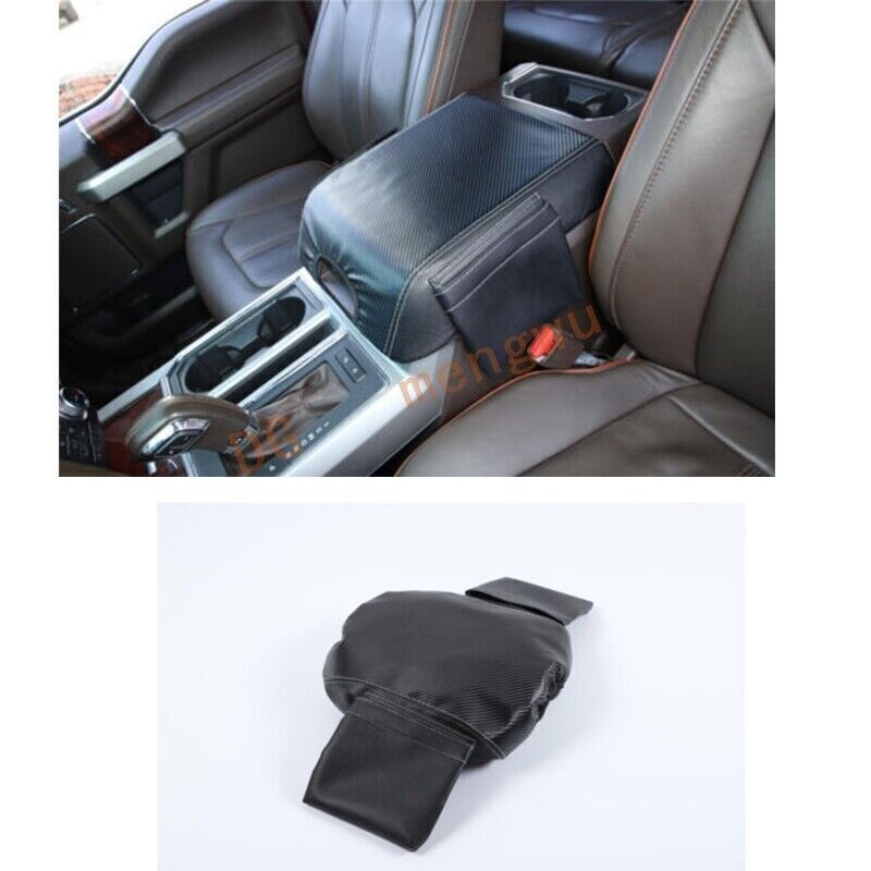Central Console 2015-2020 Armrest Box Cover Carbon Fiber For Ford ...