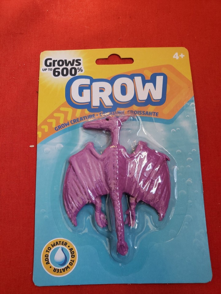 MAGIC GROW Giant Creature PTERODACTYL Toy Watch it Grow Up To 600% In ...