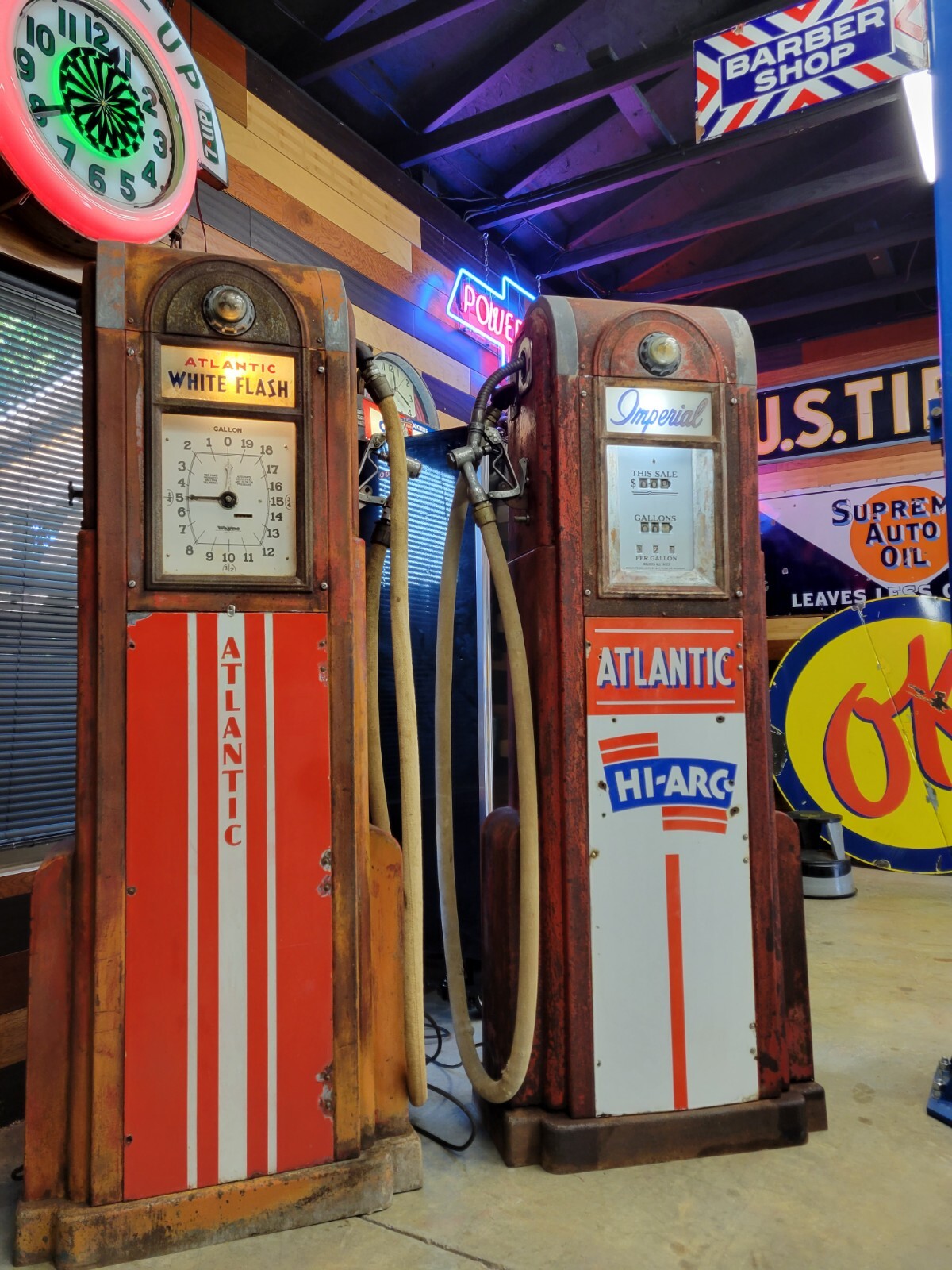 Wayne 866 Gas Pump - Wayne 60 Gas Pump - Set Of 2 - All Original With ...