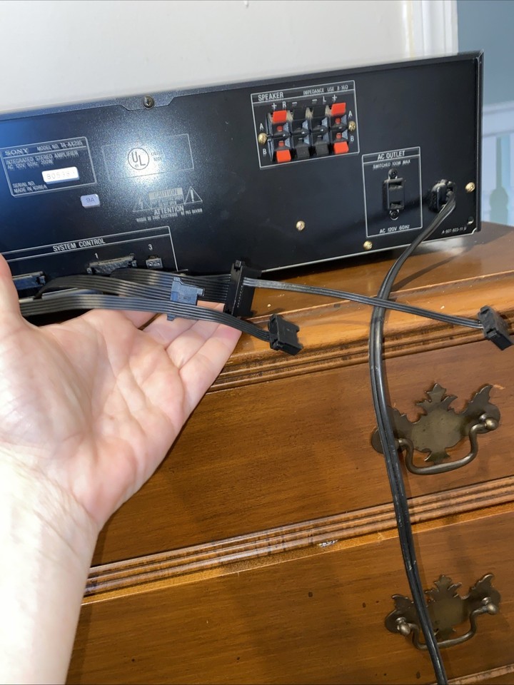 Sony TA-AX295 5-Band Graphic Equalizer Integrated Stereo Amplifier W/O ...