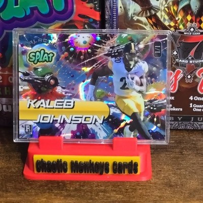 Kaleb Johnson 1/1 Galactic Splat Lava 2025 Wild Card Splat Hobby Brick ...