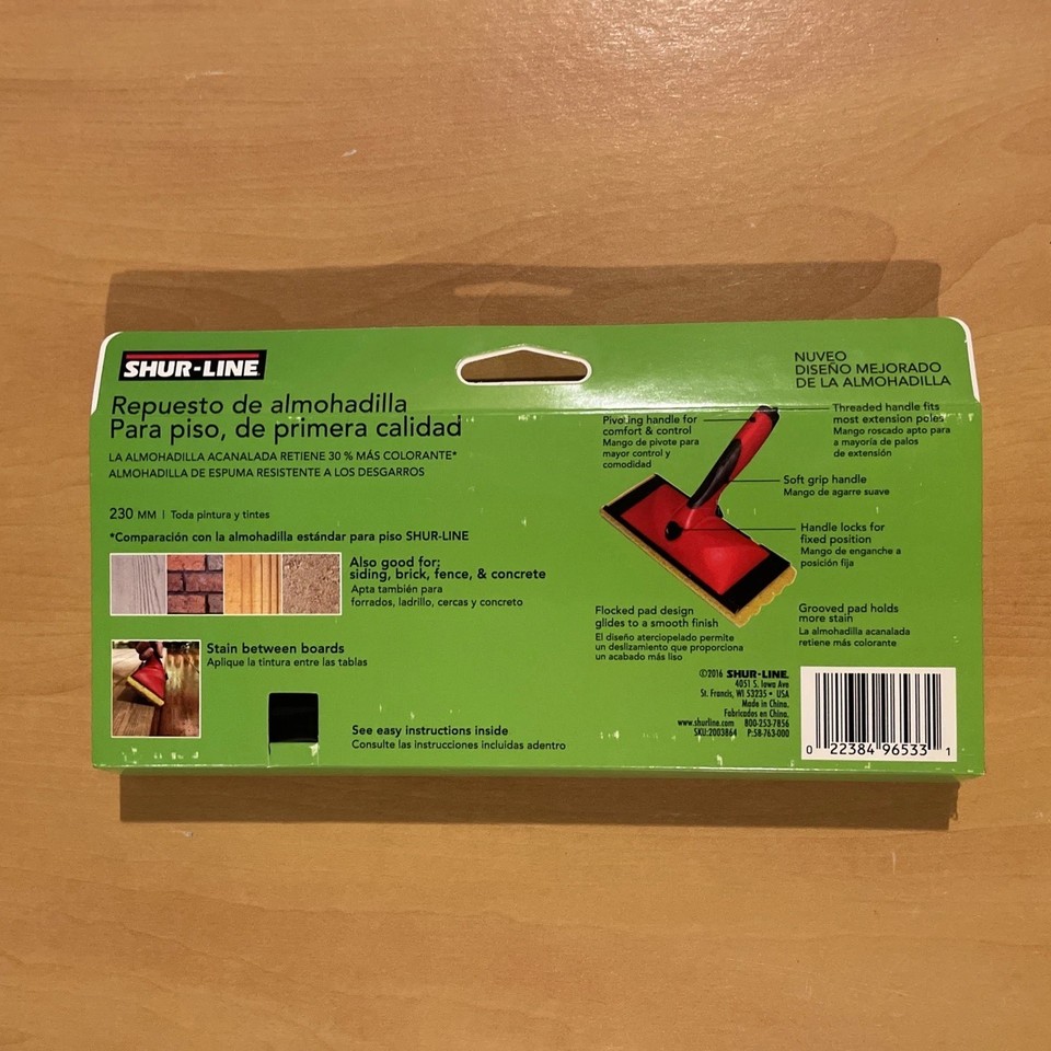 Shur-Line Deck Paint and Stain Pad Grooved Refills 9 In. Lot 8 PACKAGES ...