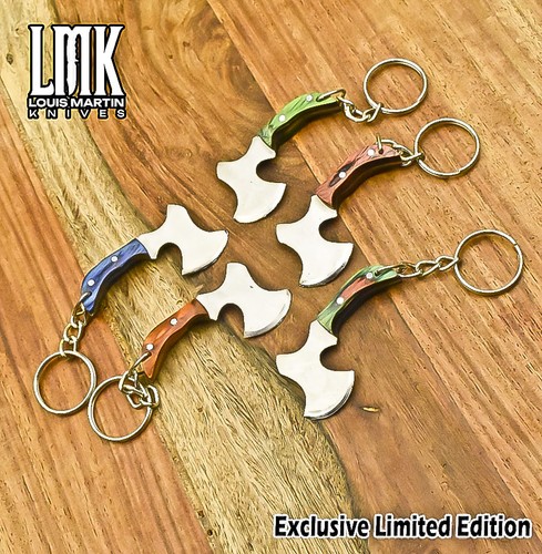 LMK Keychain AUS-10 Steel Hard Wood Lot of 5 Outdoor Closeout | eBay