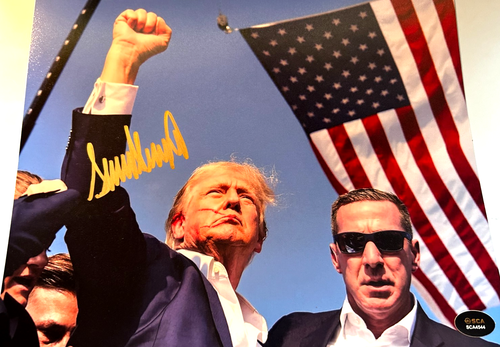 MAGA! President DONALD TRUMP Signed: 8x10" Authentic Original Autograph ...