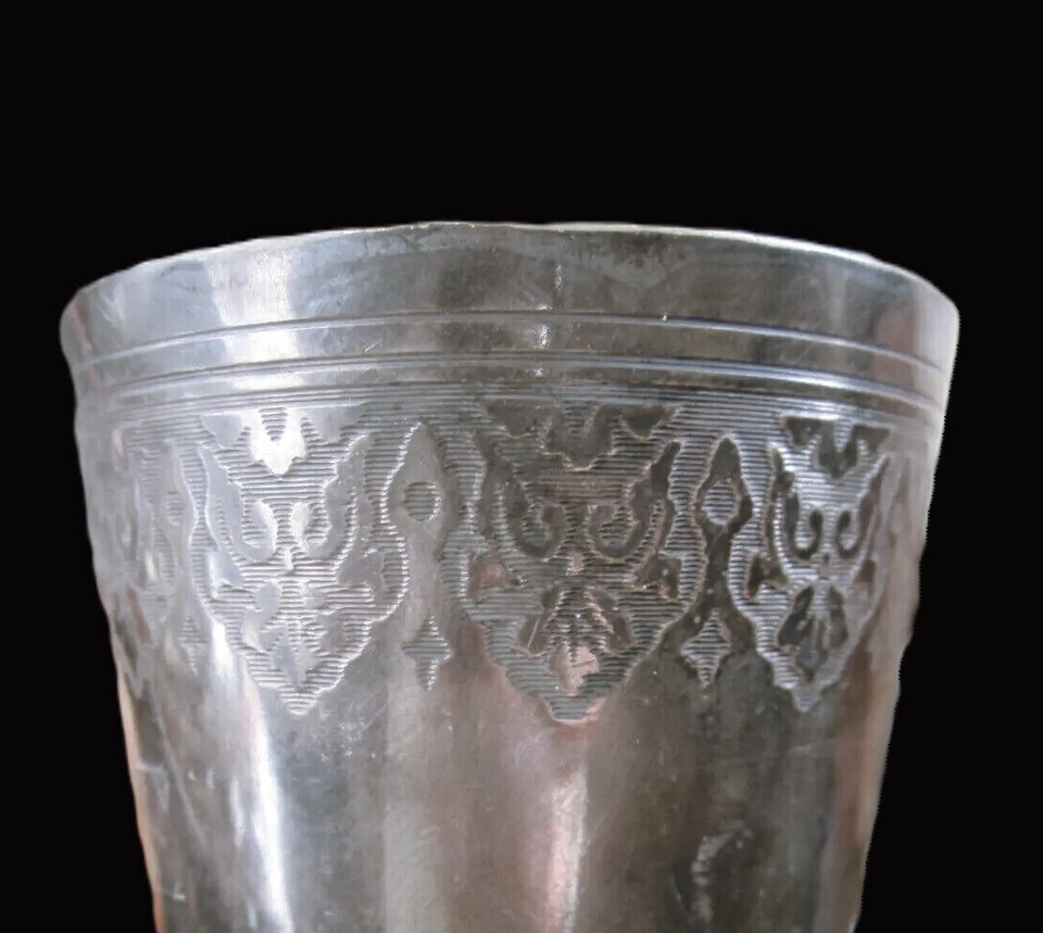 Taufbecher versilbert 8cm 159g metal alliage blanc SFAM punze GR7 ...