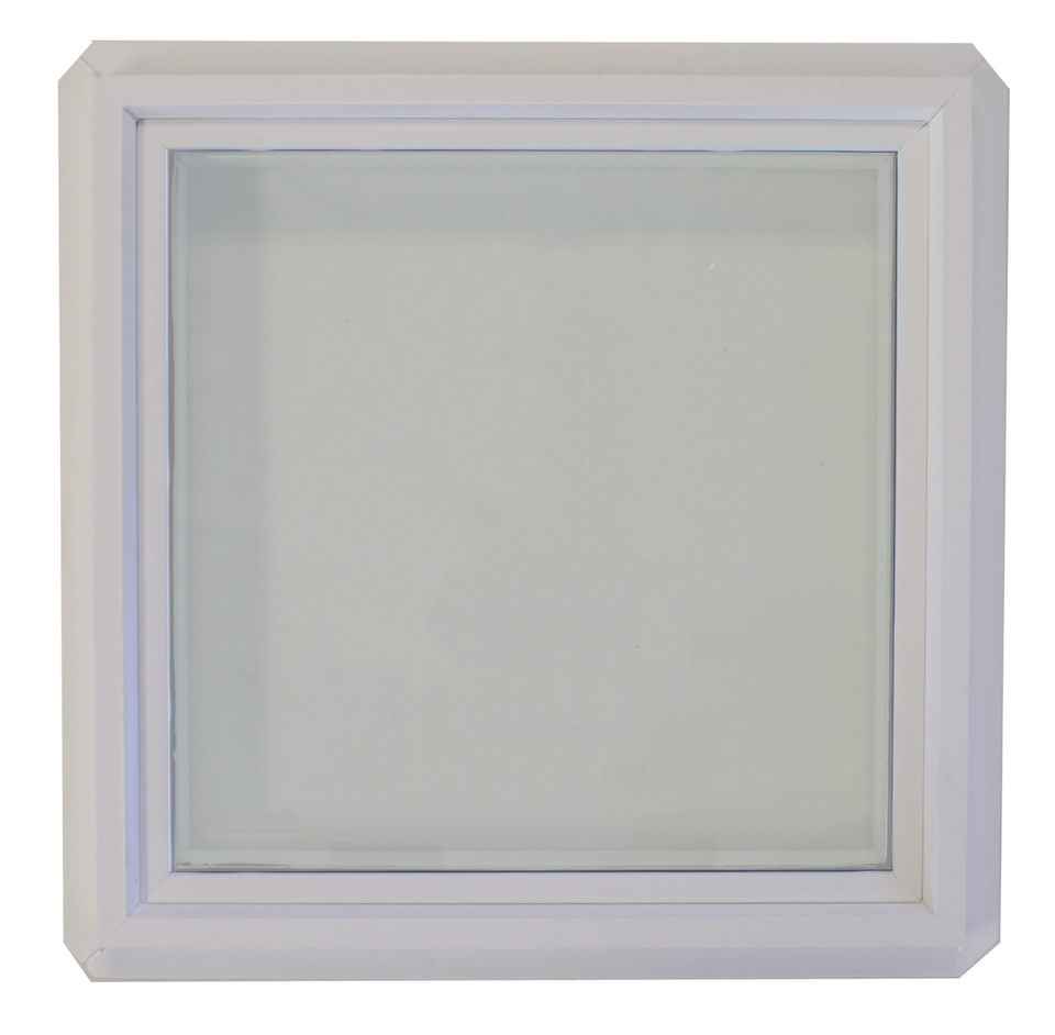 Double Pane Home Window 20" x 20" Tempered Glass Low E PVC Frame Non ...
