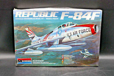 1:48 Monogram Republic F-84F Model Kit 5437 Vintage 1985 B - New ...