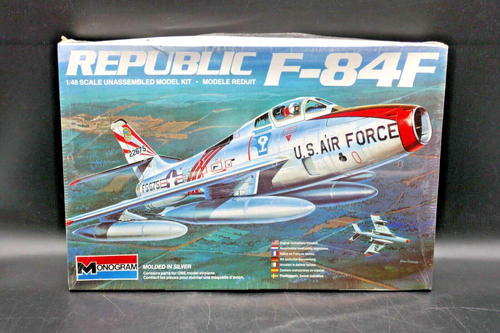 1:48 Monogram Republic F-84F Model Kit 5437 Vintage 1985 B - New ...