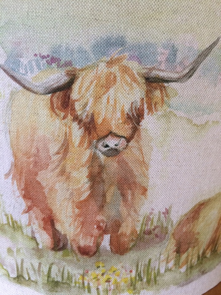 Highland Cow Lamp Shade Voyage Cattle Cows Calves Country Farm ...