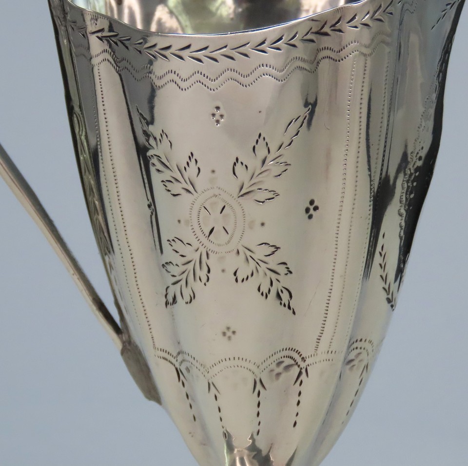 c1790 Antique English or American Creamer w/ Nice Engravings 5 1/2 ...