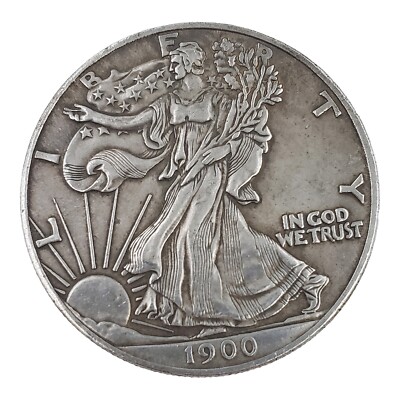 1900 Walking Liberty One Dollar Coins US Mint Coin Antique U.S. Silver ...