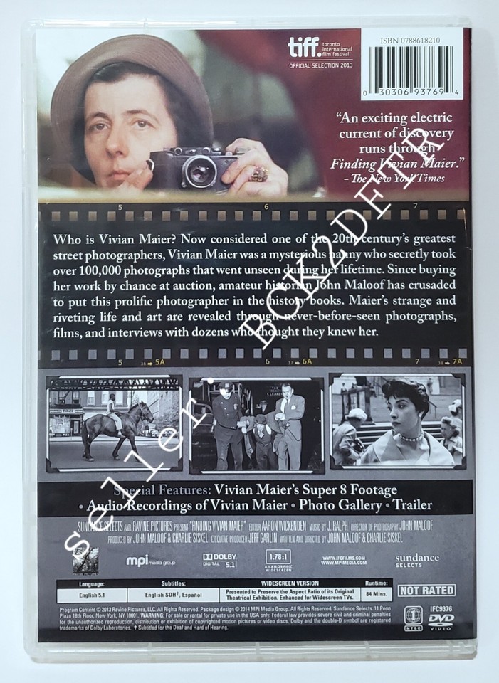 🔥 FINDING VIVIAN MAIER (2013) DVD Street Photographer Documentary LN ...