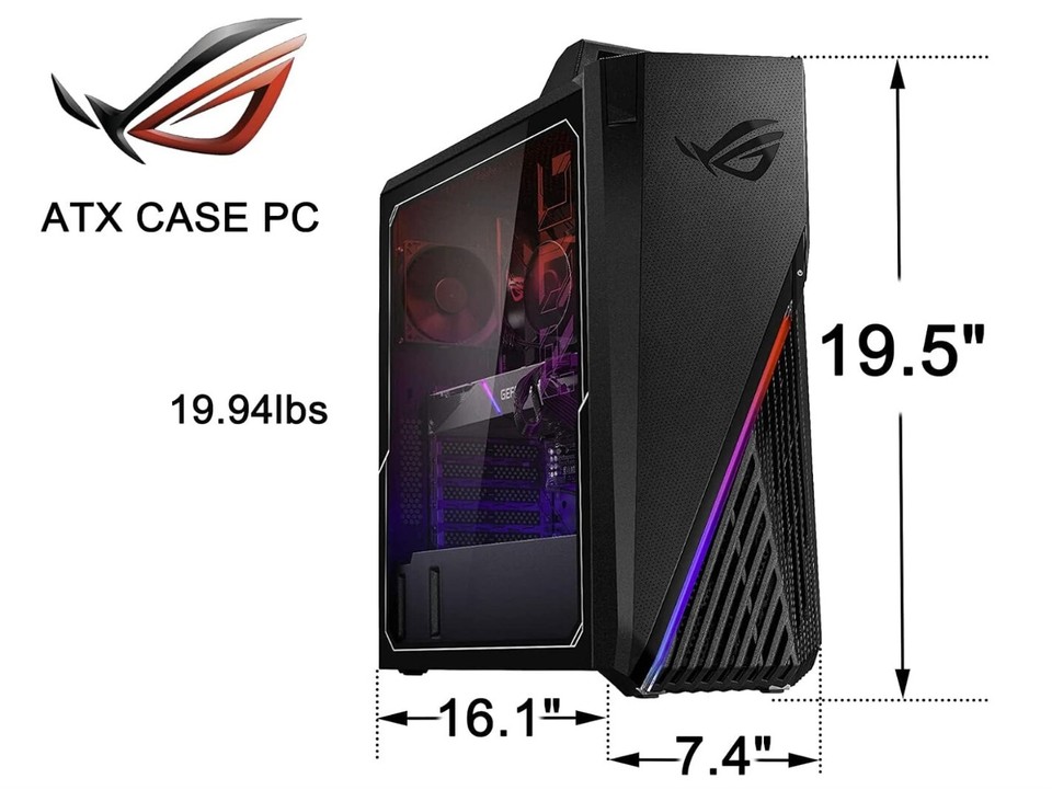 New ASUS ROG Strix G15CE Gaming Desktop Intel Core i5-11400F, 8GB RAM ...