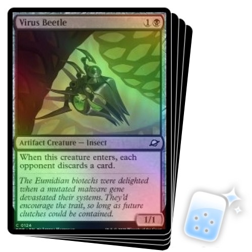 FOIL VIRUS BEETLE X4 Edge Of Eternities EOE Magic MTG MINT CARD | eBay