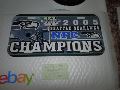 Seattle Seahawks license plate new vintage NFL 2005 NFC Champions | eBay