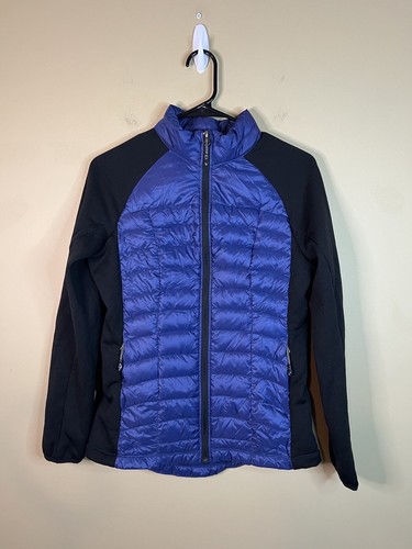 32 Degrees Jacket Womens Small Blue Down Insulated Heat Packable Puffer ...
