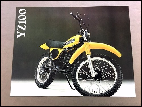1978 Yamaha YZ100 YZ 100 Motorcycle Dirt Bike Vintage Sales Brochure Folder | eBay