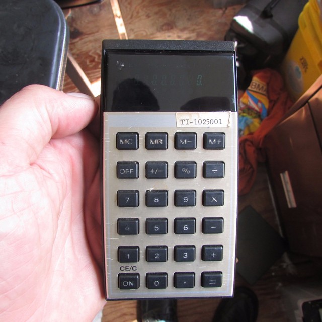 TEXAS INSTRUMENTS TI-1025001 VINTAGE EARLY 1970's Calculator | eBay