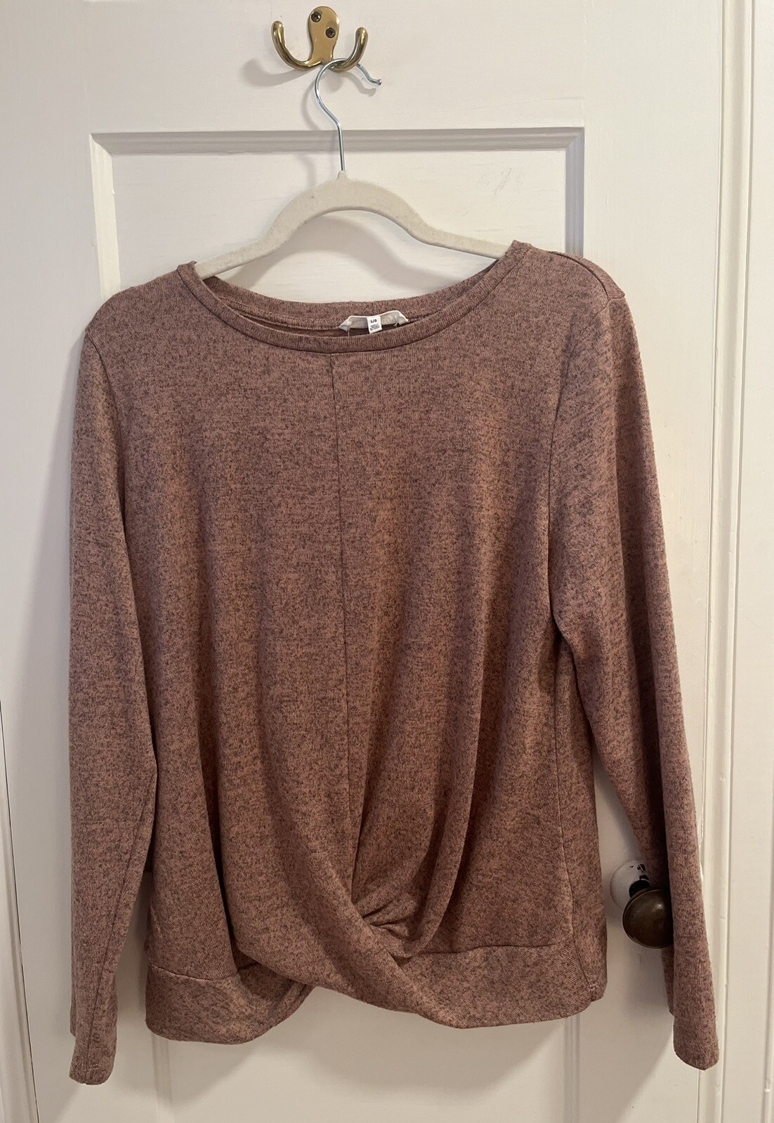 Workshop Women’s Size Large Pink Twist Top Sweater | eBay
