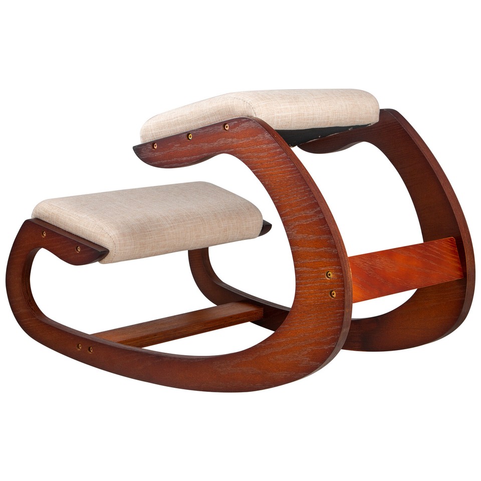 Uimoso Ergonomic Kneeling Chair Velvet Office Home Rocking Posture ...