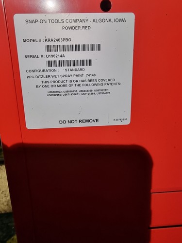 Snap On side cabinet side locker KRA2403PBO | eBay UK