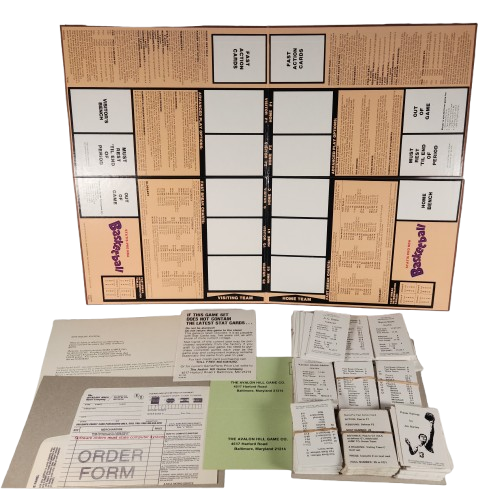 Sports Illustrated Avalon Hill Statis Pro Basketball Game 1981 Vintage ...