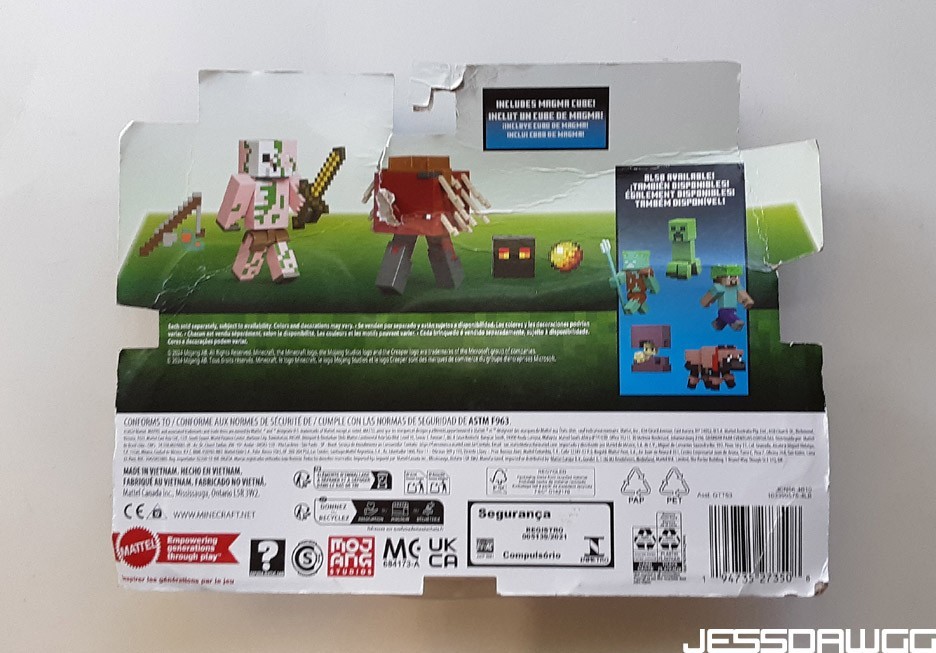 INCOMPLETE Zombified Piglin & Strider 2 Pack figures Minecraft video ...
