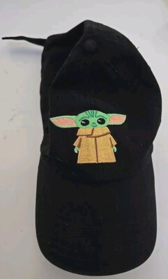 Star Wars Baby Yoda Baseball Golf Hat Cap Black Strapback Adjustable | eBay