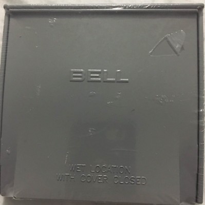 BELL Weatherproof Cover,Self Closing,Aluminum, 5033-0, Gray $45 x 3item ...