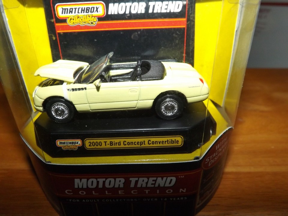 MATCHBOX MOTOR TREND COLLECTION 2000 T-BIRD CONCEPT CONVERTIBLE 1:64 ...