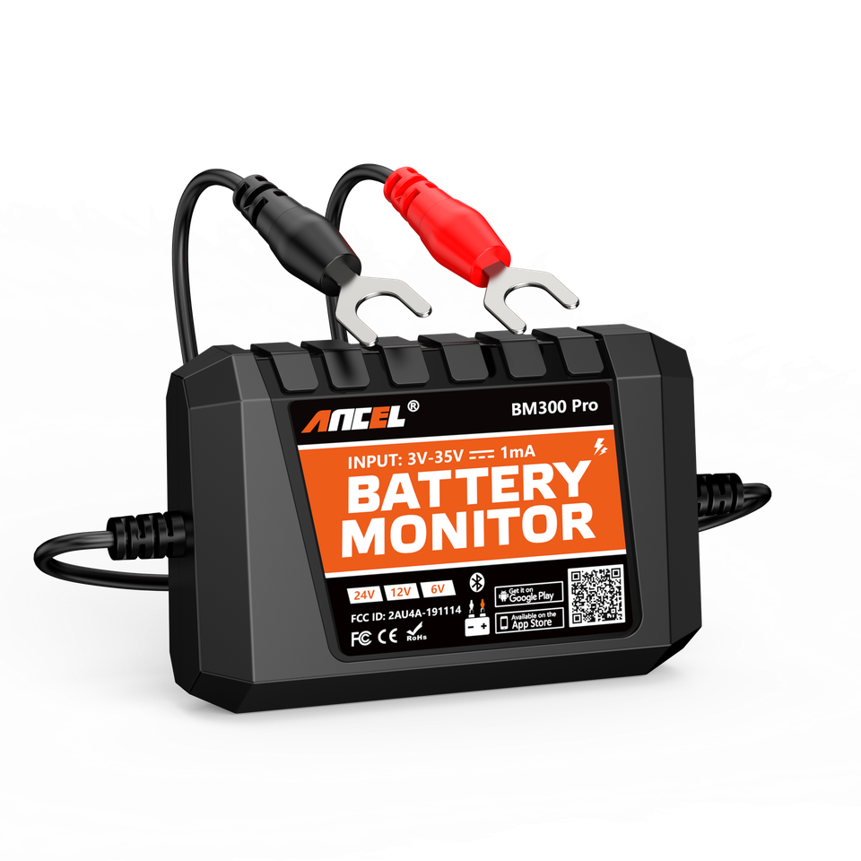 ANCEL BM300 Pro Car Motorcycle Battery Tester Charging System Analyzer ...