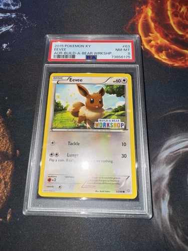 PSA 8 NM MT Eevee 63/98 Build A Bear Exclusive Stamped Promo Pokémon ...