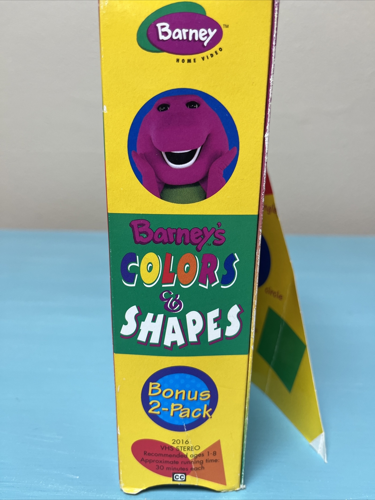 Barney Colors & Shapes Sing-Along Bonus 2-Pack VHS Video Tapes Set ...