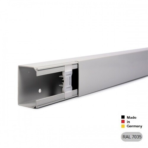 12M 9304 Canal 60x60 MM Installationskanal, Gris Ral 7035 PVC, Longitud ...
