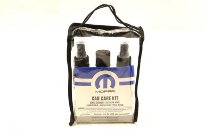 NEW OEM Mopar Interior Car Care Kit Glass Leather Vinyl & Total Clean ...