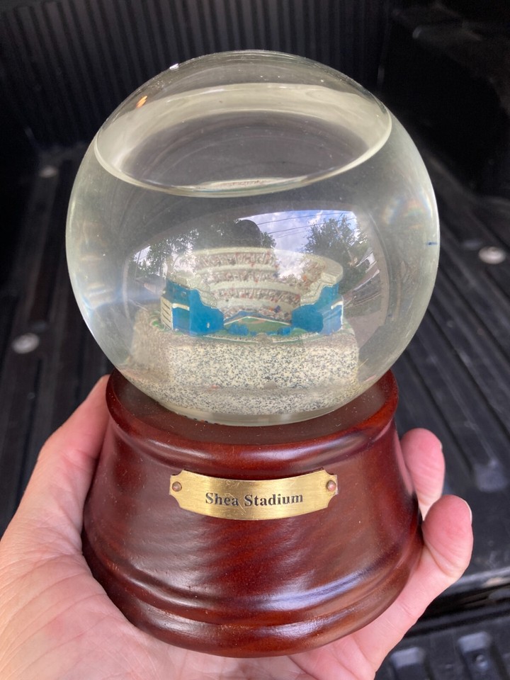 Mets Shea Stadium SNOW GLOBE & wind up MUSIC BOX - Take Me Out to The ...