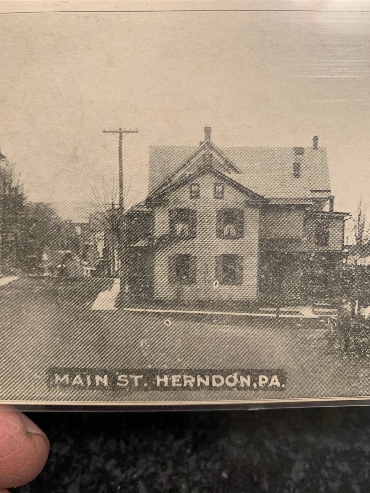 Vintage Postcard A View Of Main Street Herndon Pennsylvania PA 1908 ...