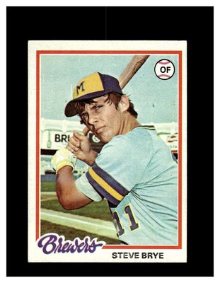Milwaukee Brewers Steve Brye #673 Topps Baseball Excellent | eBay
