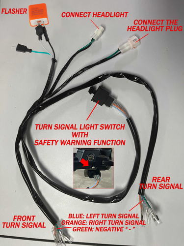 For Sur Ron Segway X160 X260 Street Legal Kit Complete LED Turn Signal ...