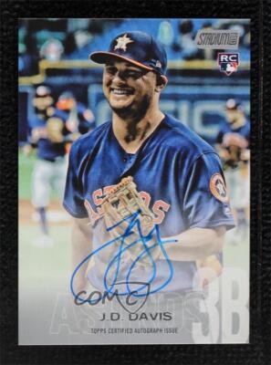 2018 Topps Stadium Club JD Davis #SCA-JD Rookie Auto RC | eBay