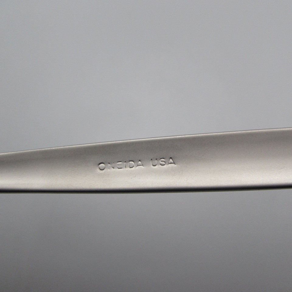 Oneida Stainless Satin Nexus Slotted Serving Spoons - Set of Two USA ...