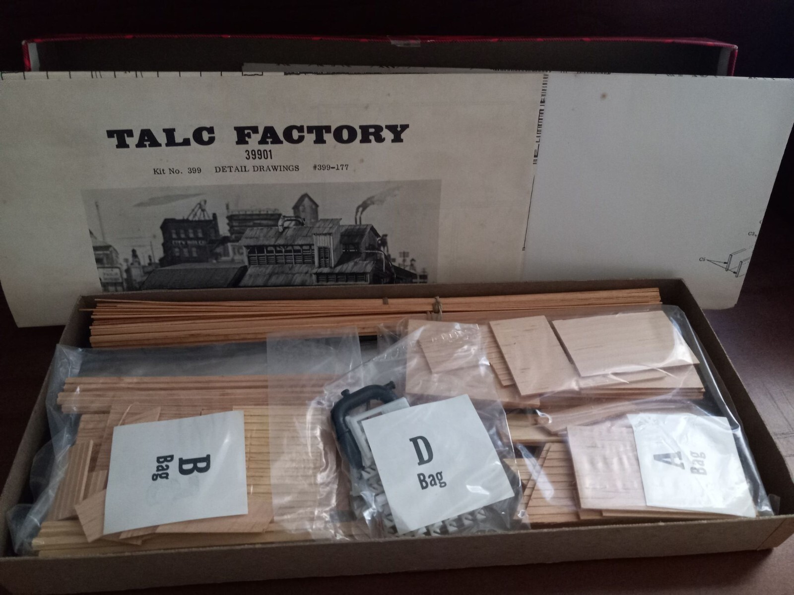 Vintage Campbell Talc Factory Building Kit HO Scale Models No 399 ...