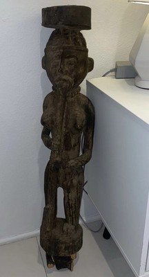 Dogon Female Figure Statue Large Wooden Music Instrument Mali Very Rare ...