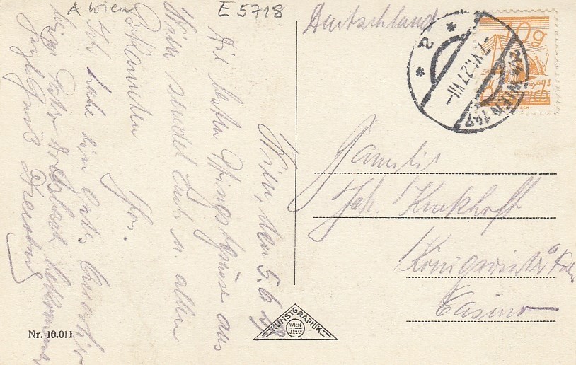 Wien, Johann Strauß-Denkmal gl1927 E5718 | eBay