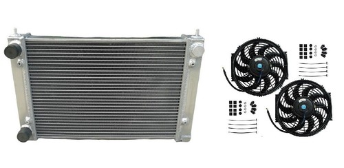 Aluminum Radiator +Fans For 1982-1995 VW Golf GTI MK2 Scirocco Corrado ...
