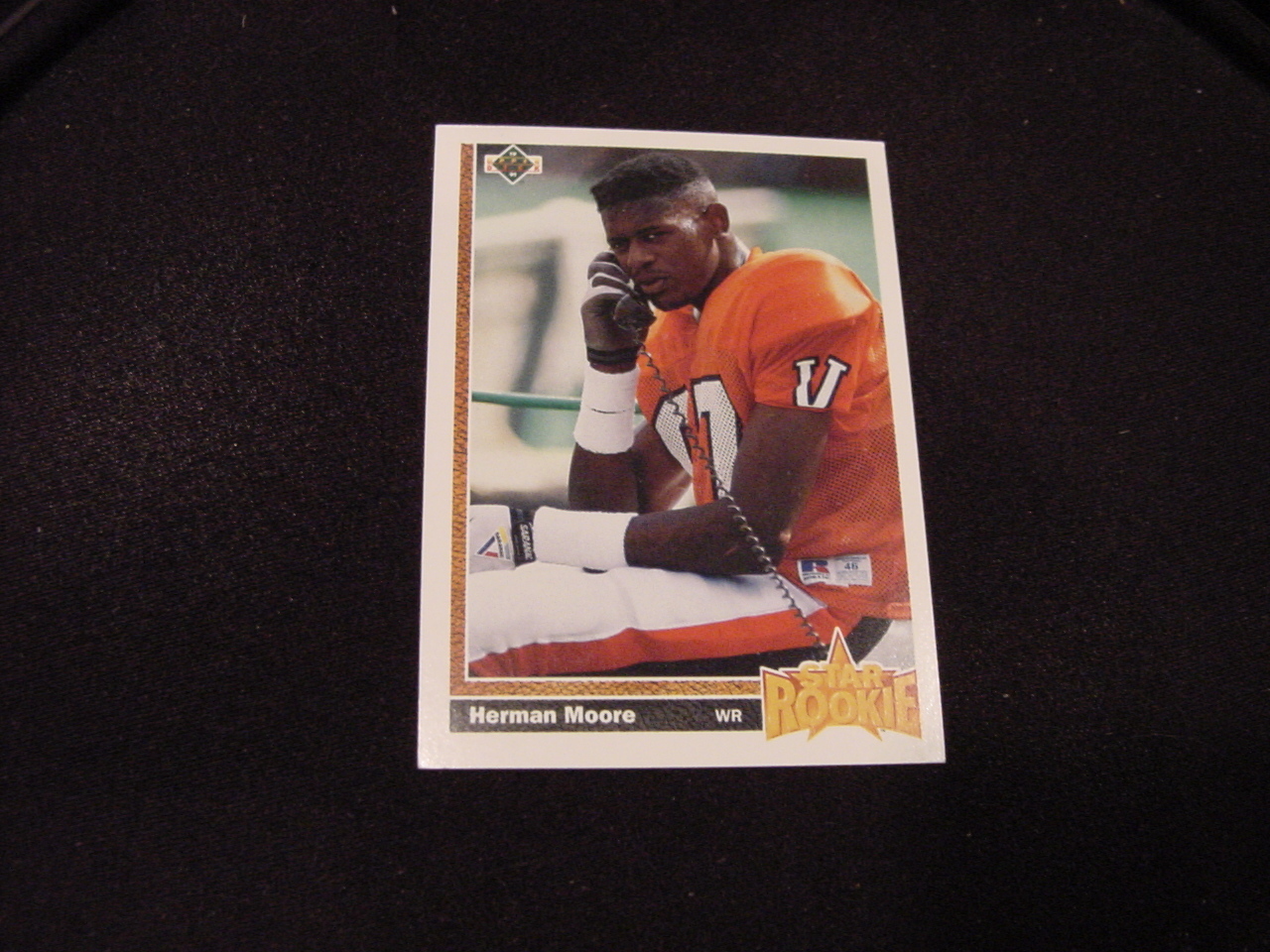 SWEET Herman Moore 1991 Upper Deck Star Rookie #17 RC, Detroit Lions ...