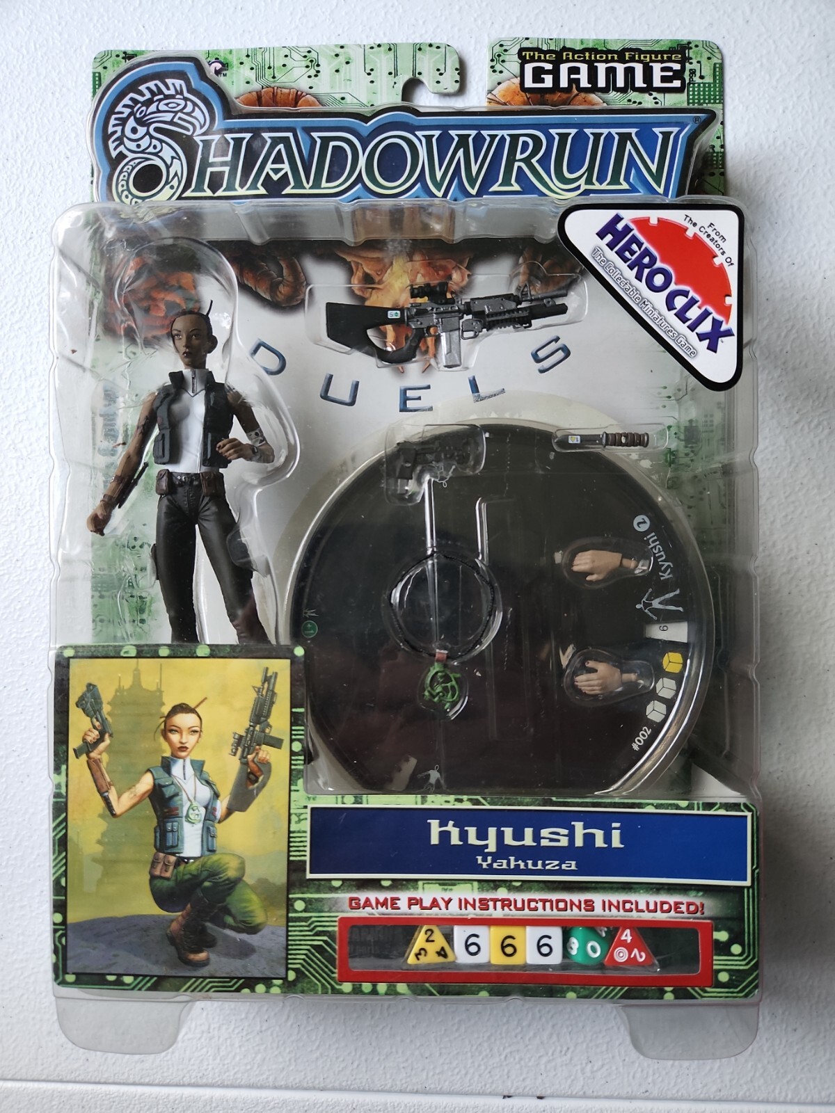 SHADOWRUN DUELS SERIES #1 KYUSHI- YAHUZA THE ACTION FIGURE GAME WIZKIDS ...
